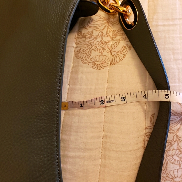 Michael Kors | Bags | Authentic Michael Kors Ines Leather Charcoal Gray ...